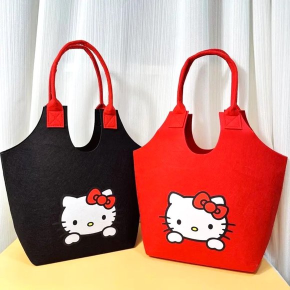 Sanrio | Bags | Hello Kitty Purse Sanrio Tote Bag Kawaii Hobo Black Or ...